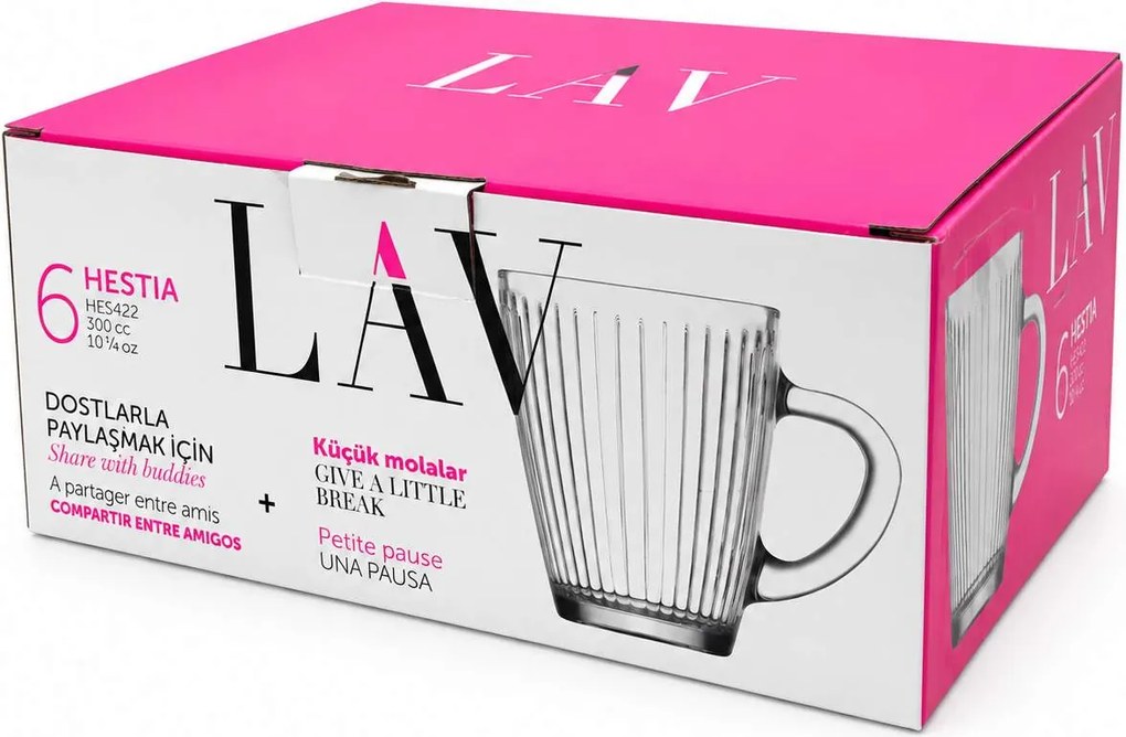 Lav hrnky Hestia 250 ml 6 ks