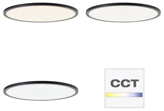 Brilliant - LED Stmívatelné stropní svítidlo TUCO LED/33W/230V pr. 50 cm černá