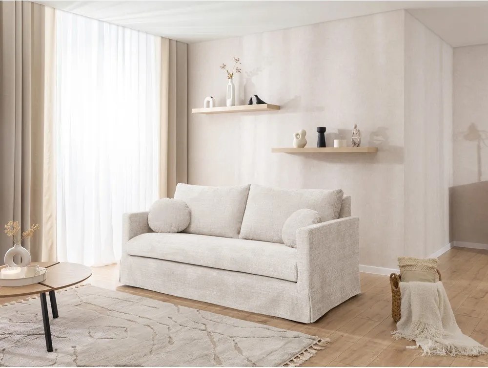 Krémový 3místný potah Paphos – Ropez