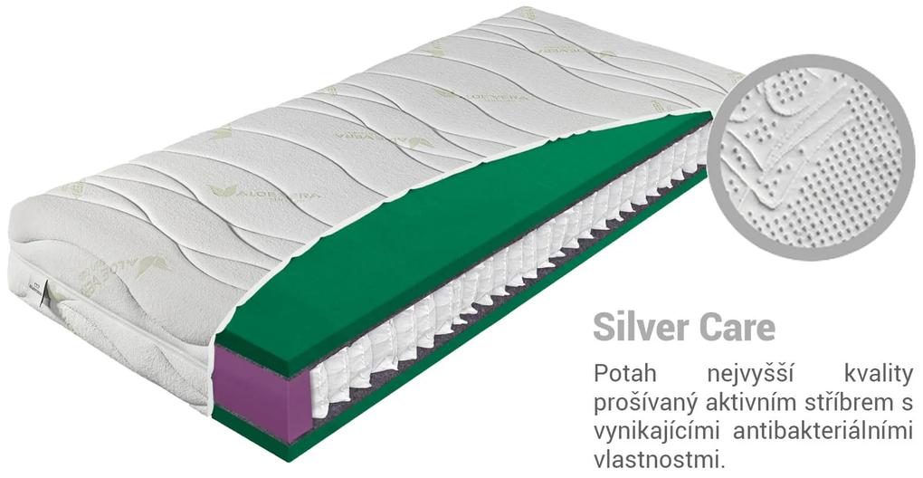 Taštičková pružinová matrace Zion AloeVera 180x200 Potah: Carbon (příplatkový potah)