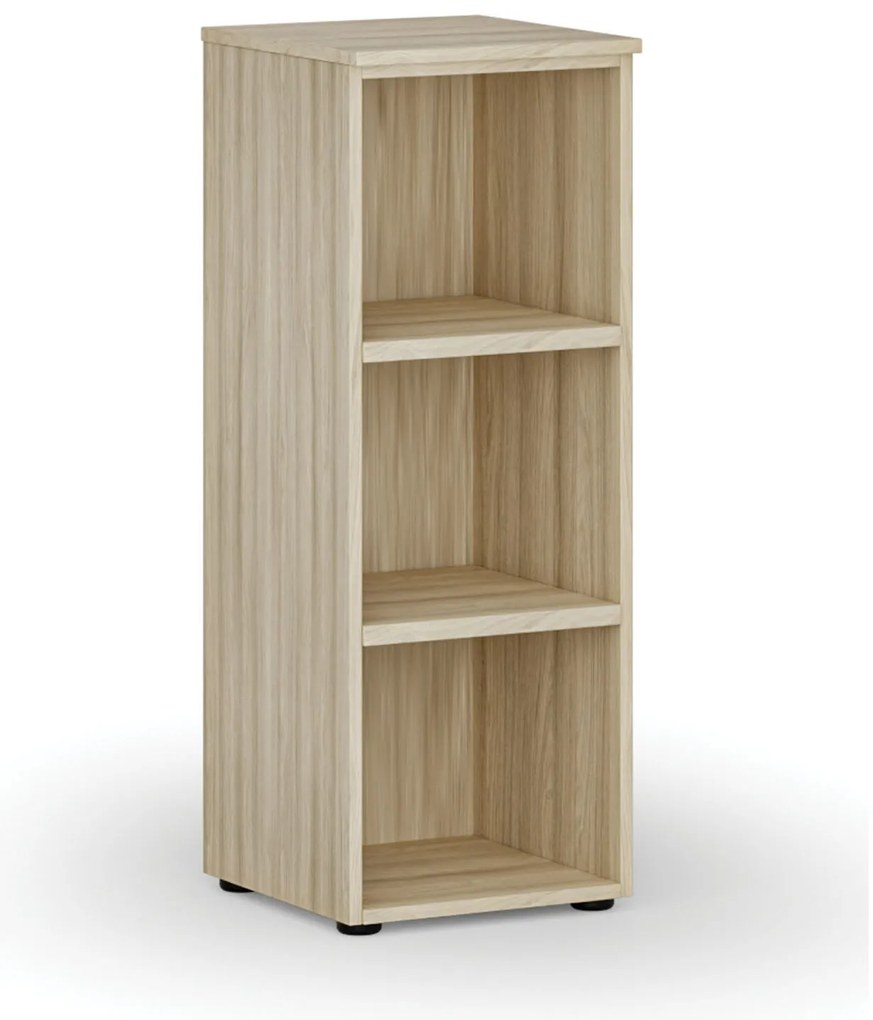 Kancelářský regál PRIMO WOOD, 400 x 420 x 1087 mm, dub přírodní
