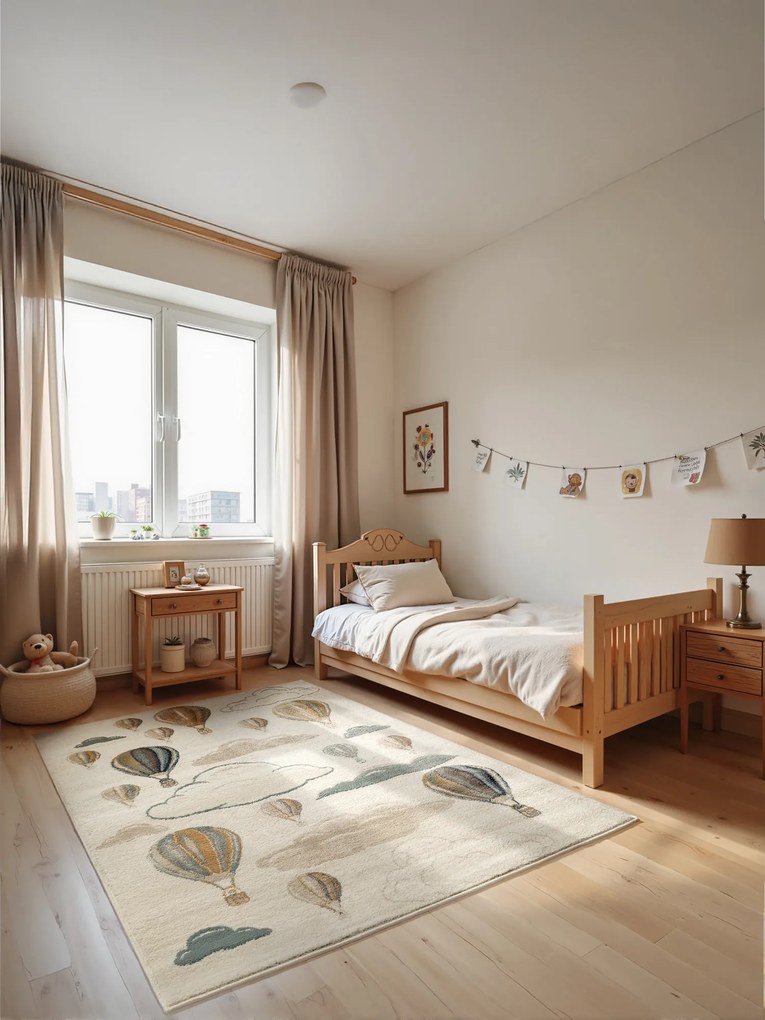 Hanse Home, Dětský koberec Adventures 106209 Cream Multicolor, 160x235, vícebarevná, dětský pokoj