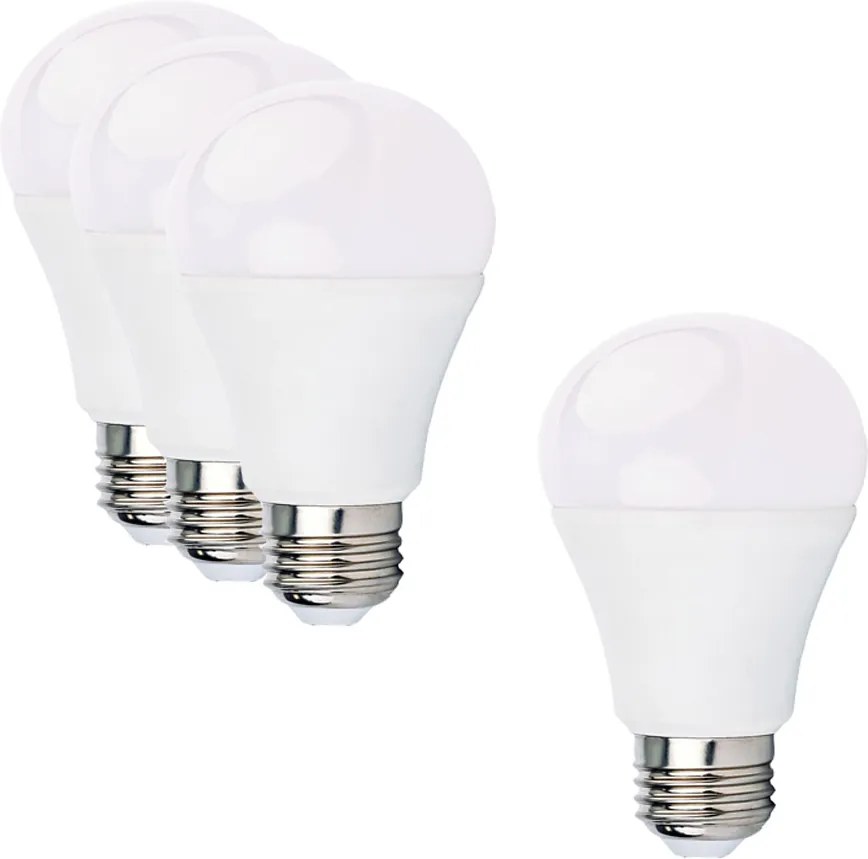 ECOLIGHT 3+1 LED žárovka - E27 - A60 - 12W - 1060Lm - teplá bílá
