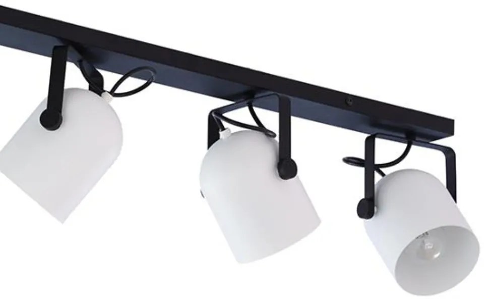 TK LIGHTING Bodový lustr - SPECTRA 3469, 230V/15W/5xE27, bílá/černá