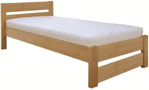 Drewmax LK180 100x200 cm dřevěná postel masiv buk jednolůžko