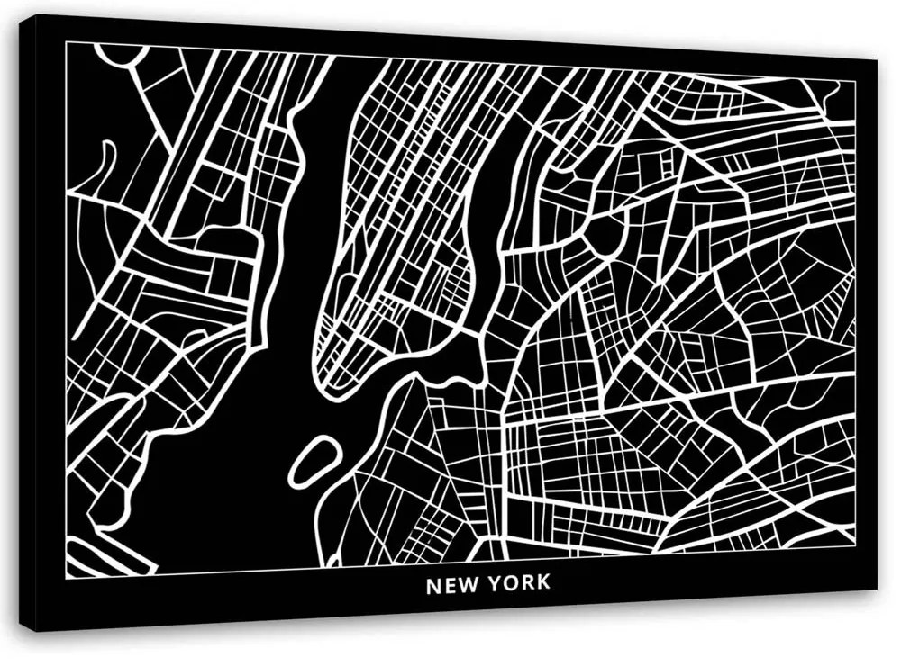 Gario Obraz na plátně Plán města New York Rozměry: 60 x 40 cm