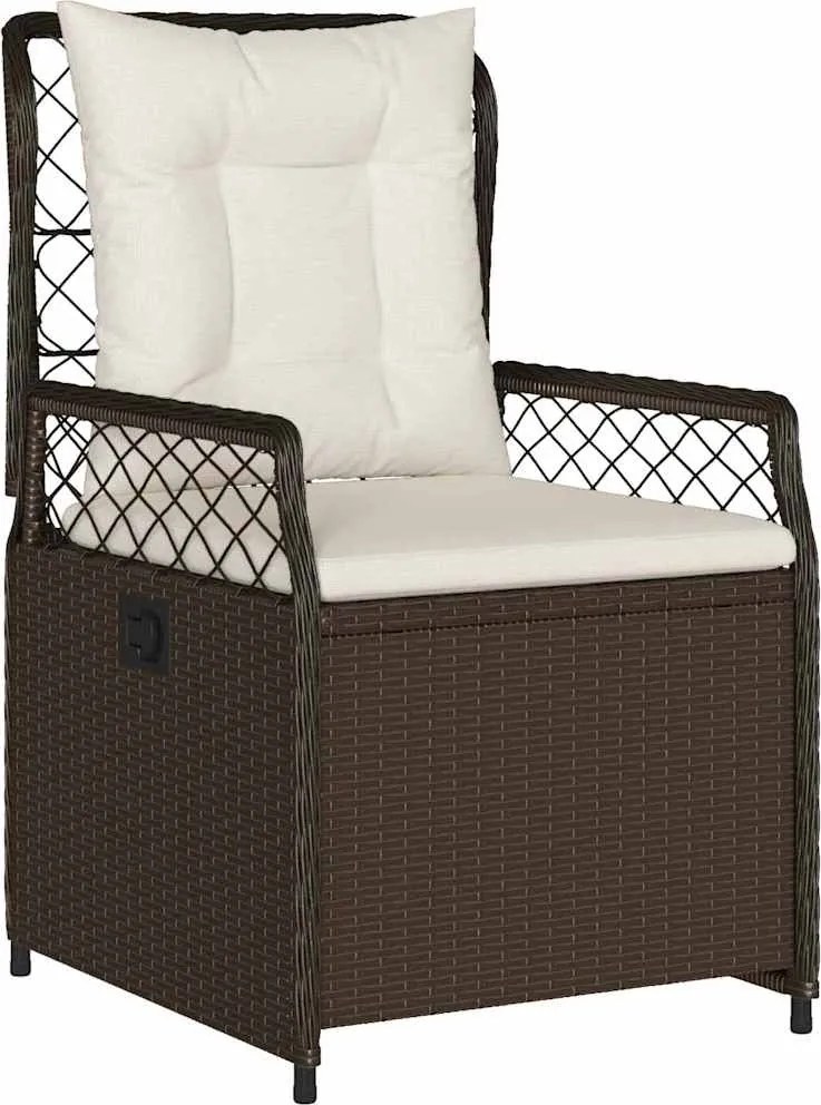 Zahradní jídelní souprava 7 ks Hnědá polyratan 3380993