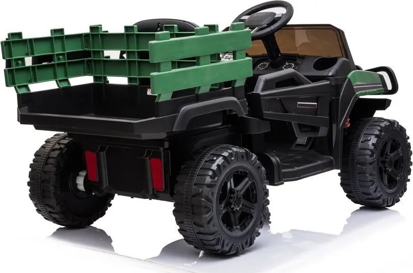 LEAN CARS Bateriové autíčko BDM0926 LED MP3 dálkové zelené
