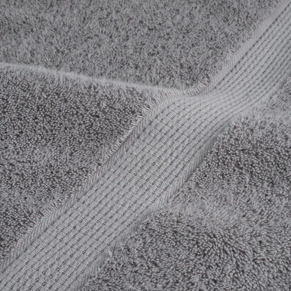 Prémiové ručníky SOLUND 4 ks šedé 100x200 cm 600 g/m² 137318