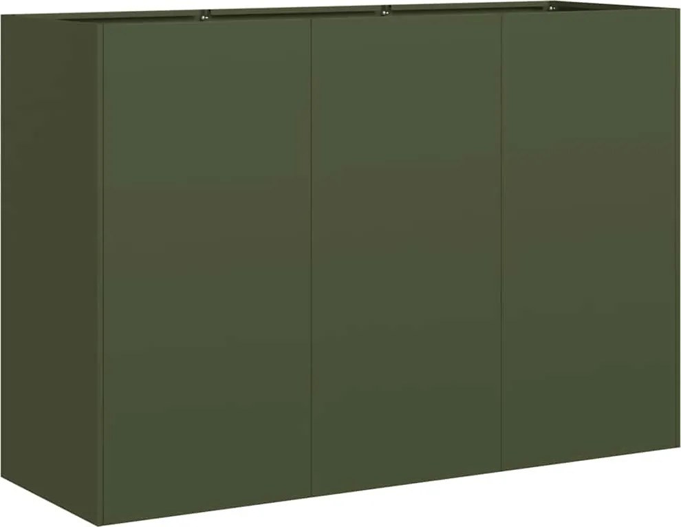 vidaXL Truhlík rezavá 120x40x80 cm [860721] Barva: Olivově zelená