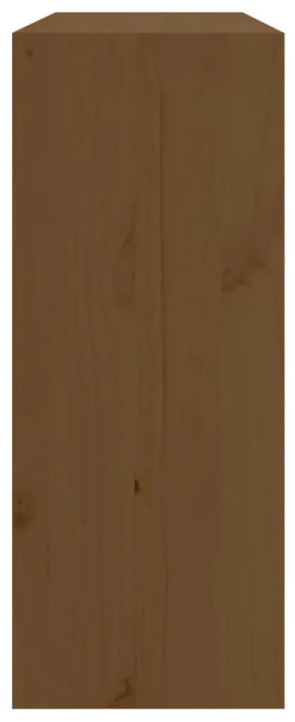 Skříňka na víno medově hnědá 62x25x62 cm masivní borovice