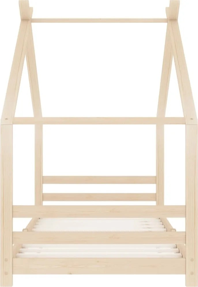 vidaXL Rám dětské postele masivní borové dřevo 90 x 200 cm [289609] Barva: Bílá