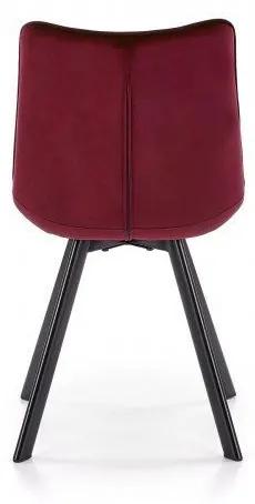 LuxuryForm Jídelní židle ORLEN VELUR - vínová