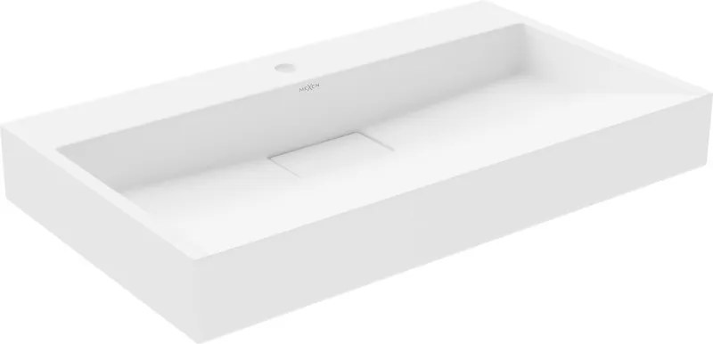 Mexen Ava umývátko na desku z konglomerátu 1/O 80 x 46 cm, bílá - 23018001