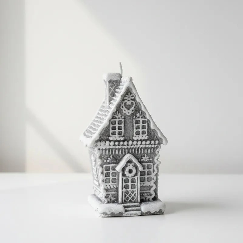 Velká vánoční svíčka ARCHO L šedá