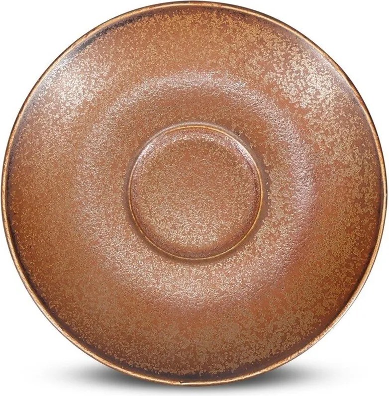 Hnědý porcelánový podšálek ø 14 cm Ovio – BonBistro