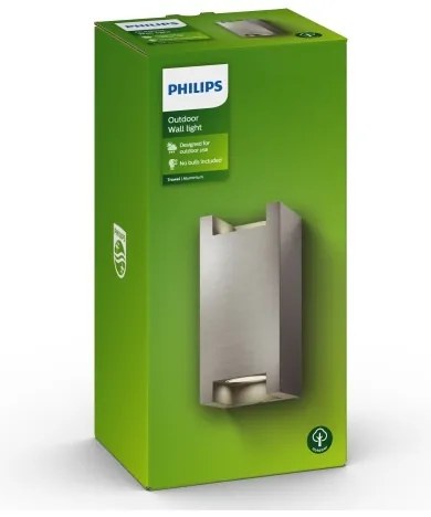 Philips 17339/48/PN - Venkovní nástěnné svítidlo MYGARDEN TROWEL 2xGU10/5W IP44