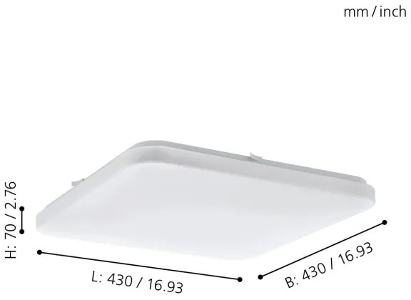 Eglo 97876 - LED Stropní svítidlo FRANIA LED/33,5W/230V