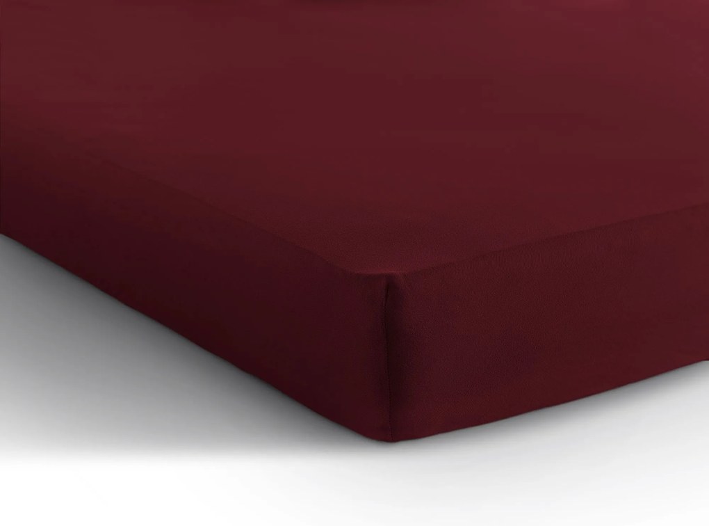 Dreamhouse Prostěradlo Jersey Bordeaux Velikost: 160/180x200/220