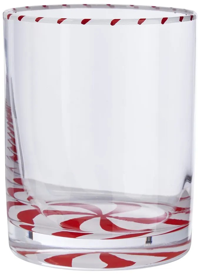 SWIRL Sklenice 270 ml - červená/bílá