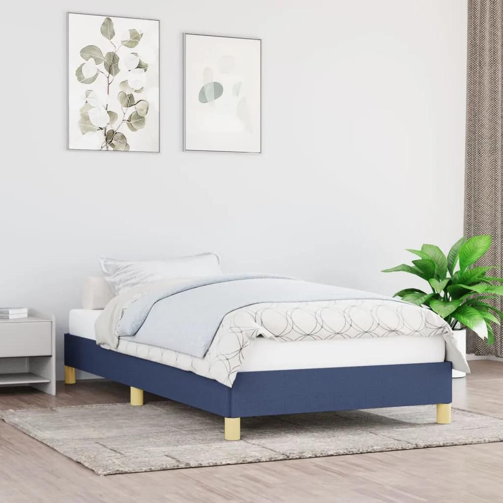 Rám postele modrá 90x200 cm textil - Default Title
