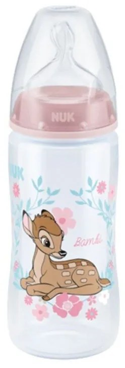 Kojenecká láhev NUK First Choice Disney Koloušek Bambi 300 ml růžová