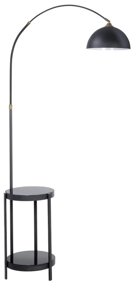 Venti Stojací lampa se stolkem 1xE27/60W/230V černá S-SY005