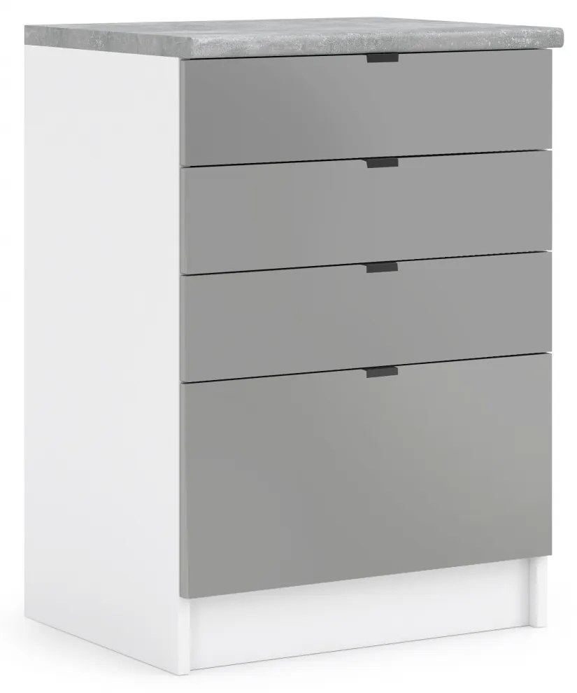 Kuchyňská skříňka spodní 60 cm - LAM SZ60 4SZ - Dvířka LETTY