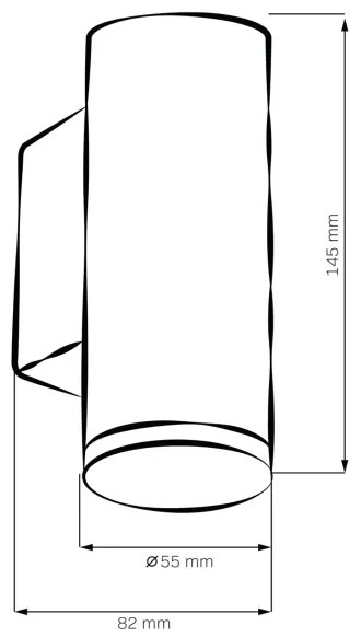 LED RGBW Stmívatelné koupelnové nástěnné svítidlo TURYN 1xGU10/6,5W/230V IP44 bí
