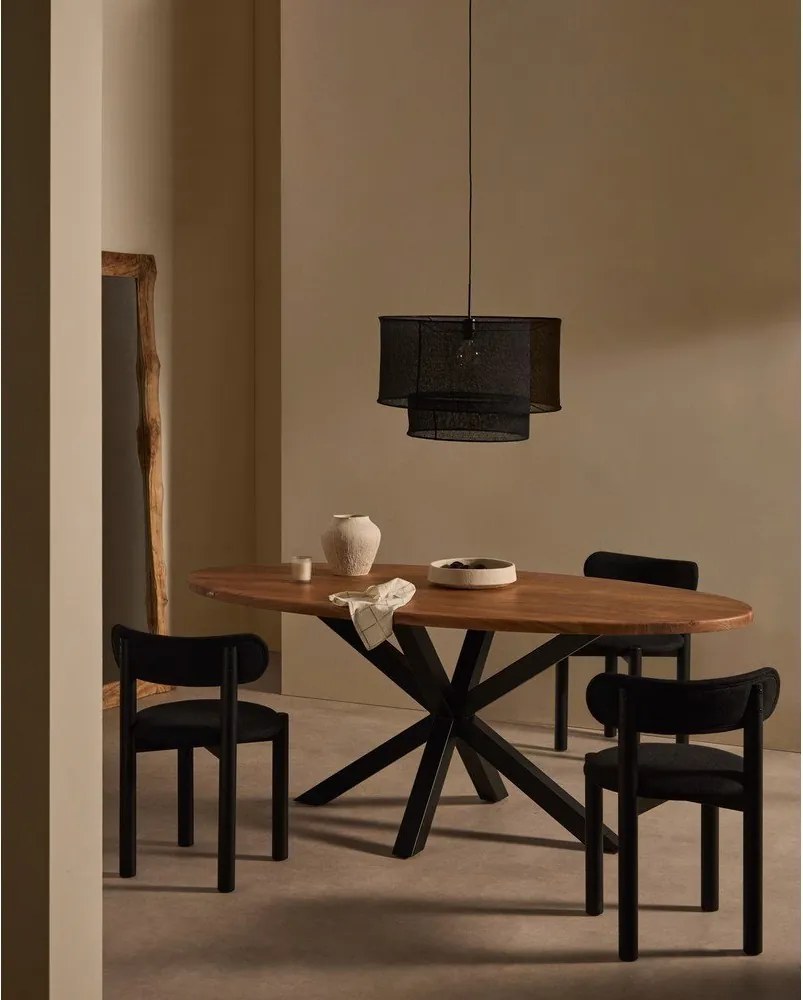 Černé stínidlo ø 60 cm Mariela – Kave Home