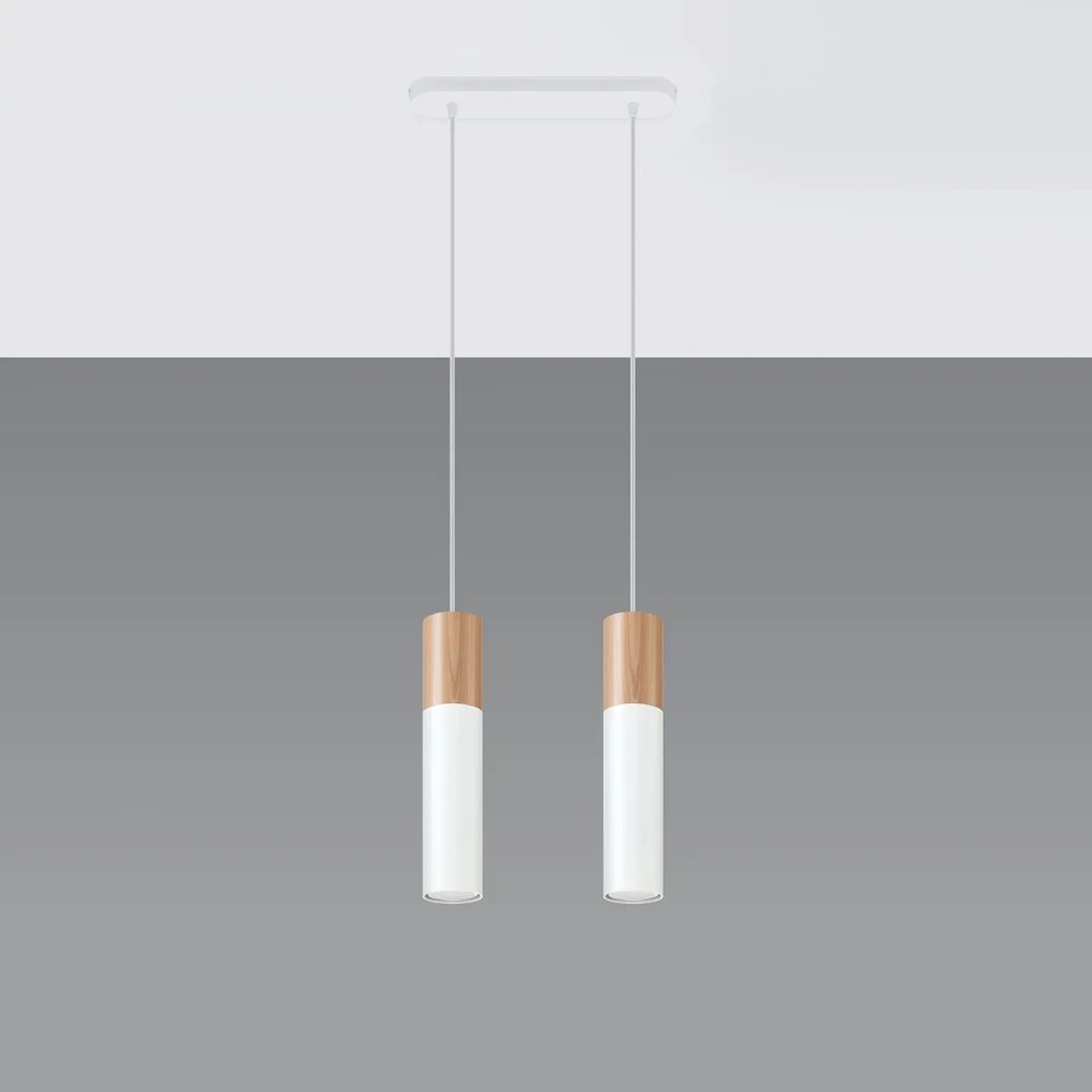 Sollux Lighting Závěsné svítidlo PABLO 2 bílé