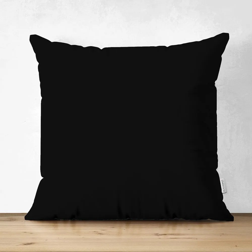 Černý povlak na polštář Minimalist Cushion Covers, 45 x 45 cm