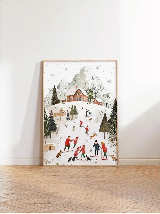 Tištěný obraz s rámem 30x40 cm – Wallity
