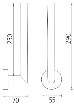 Nimco Rezervní držák na toaletní papír UNIX - UN 13055S-26