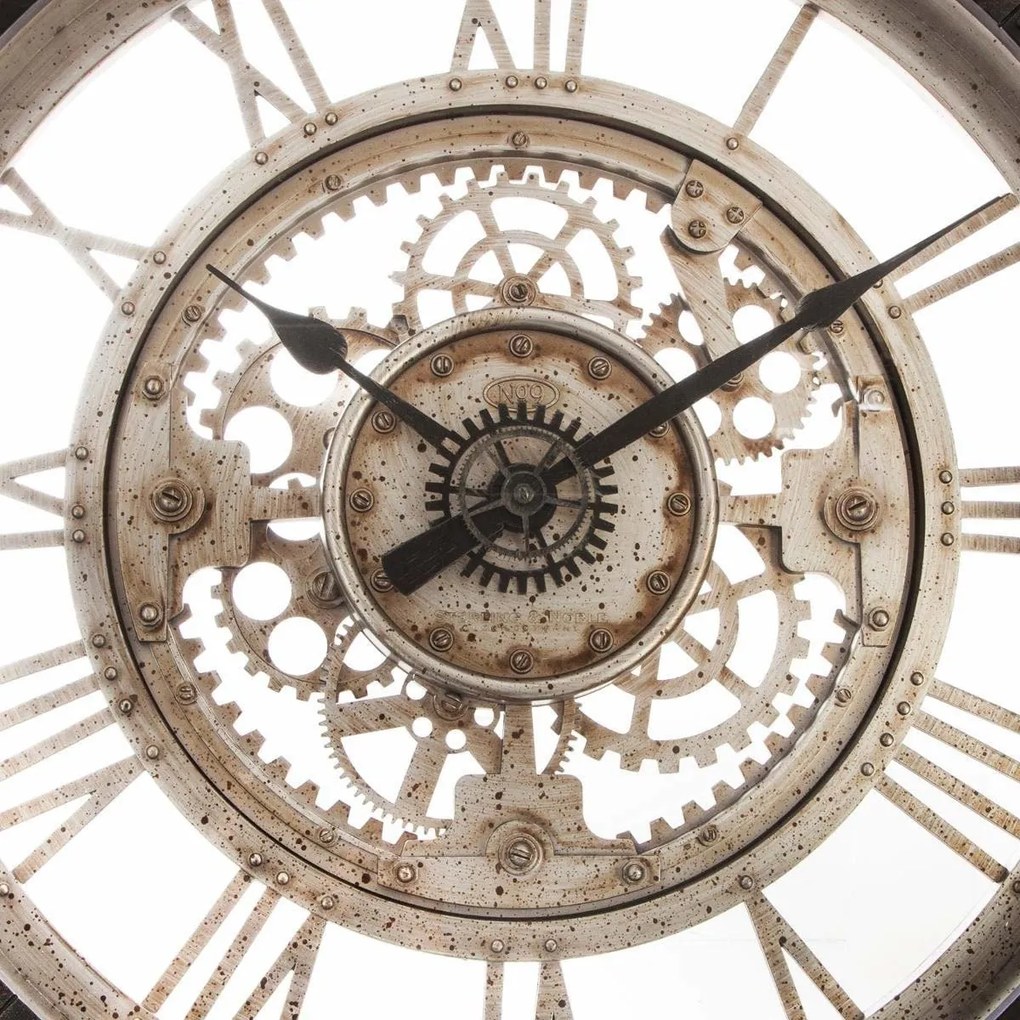 Nástěnné hodiny mechanizmus, průmyslový styl, Atmosphera Créateur d'intérieur O61,5 cm
