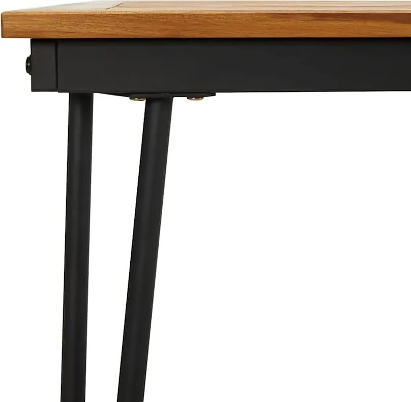 Zahradní stůl s nohami typu hairpin 180x90x75 cm masivní akácie 319521