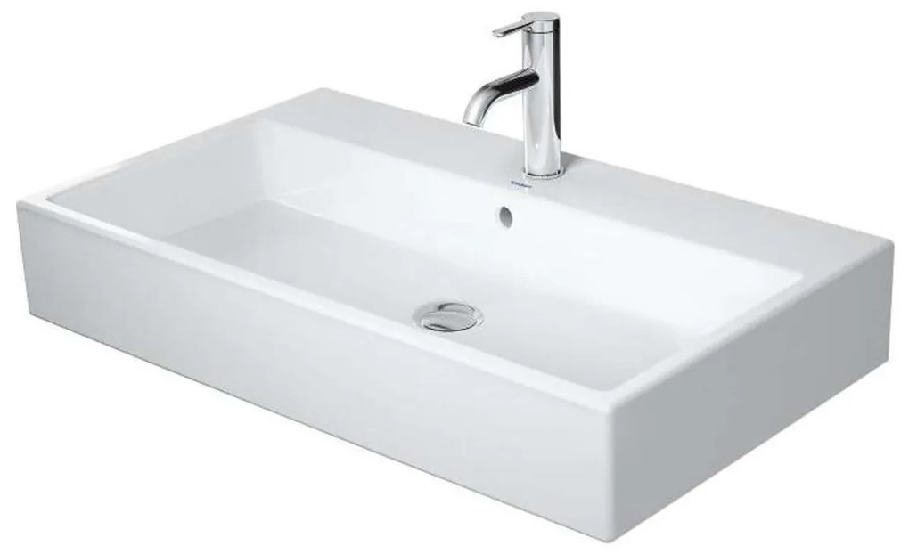 Duravit Vero Air - Umyvadlo 80x47 cm, s přepadem, otvor pro baterii, bílá 2350800027