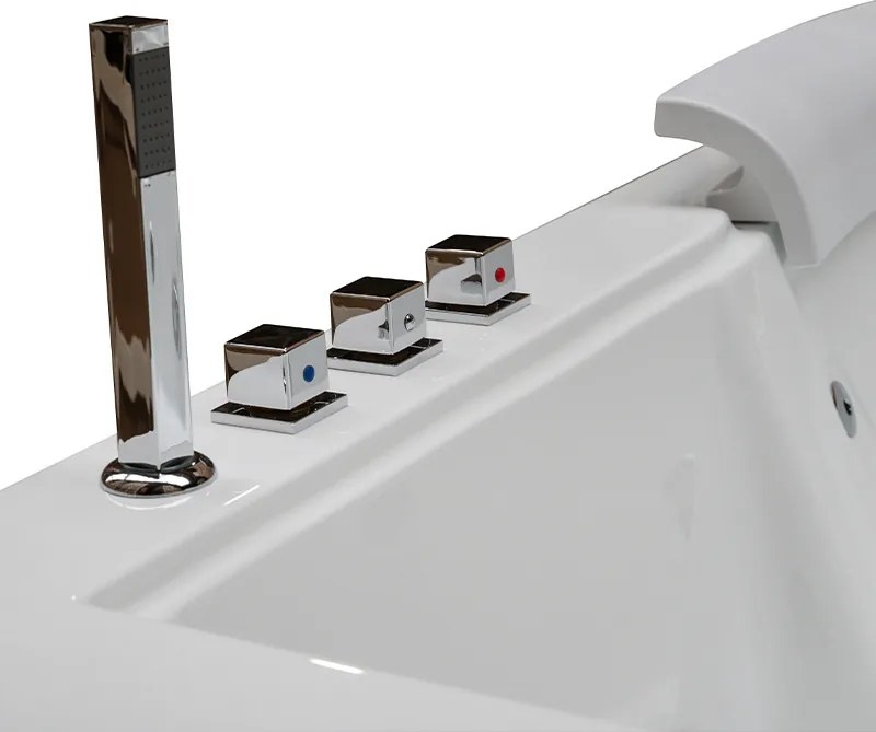 BPS-koupelny Hydromasážní vana DIABLO 666 II 180x150 s ohřevem vody