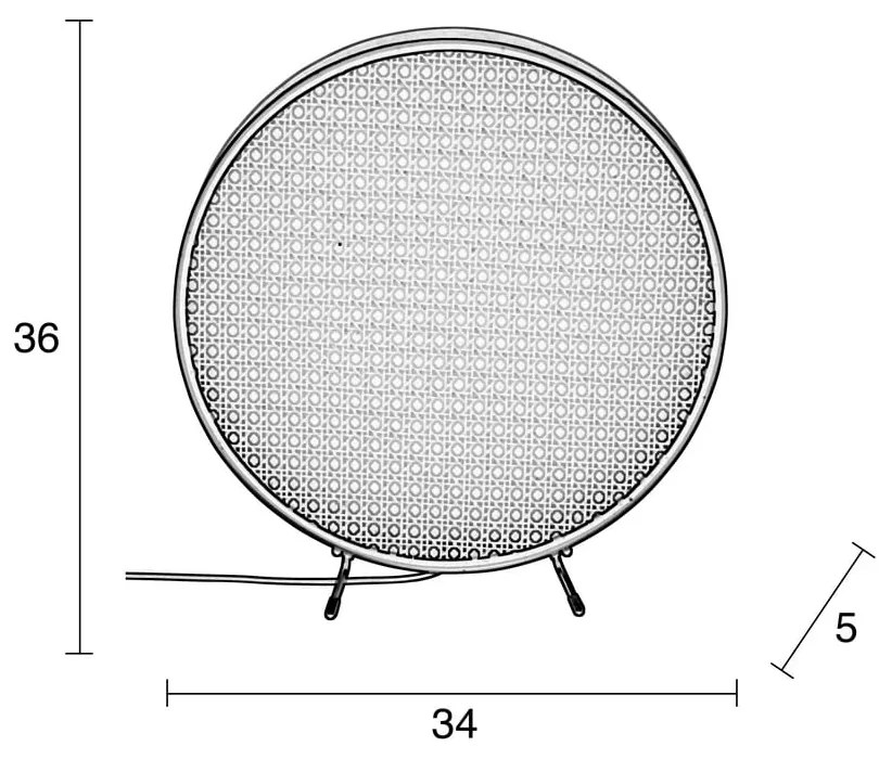 Béžovo-černá stolní lampa Zuiver Sien