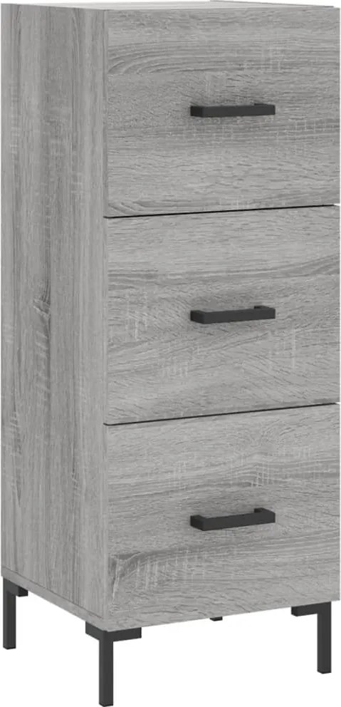 Skříň highboard šedá sonoma 34,5 x 34 x 180 cm kompozitní dřevo 3200199