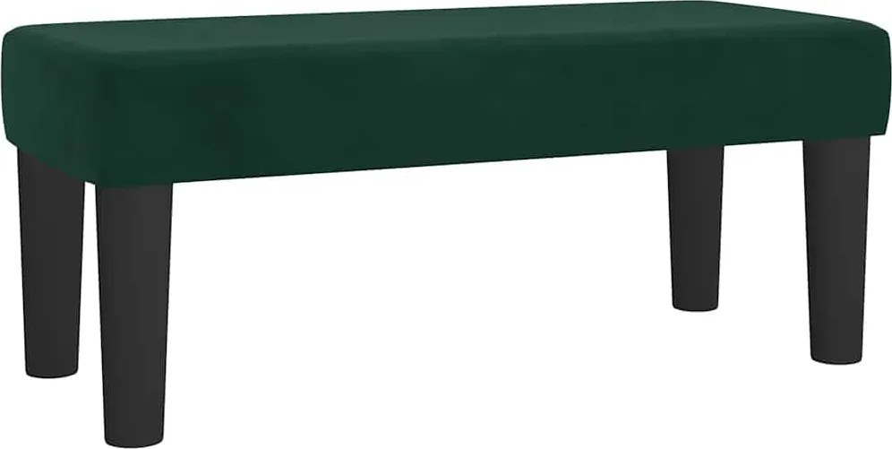 Box spring postel s matrací tmavě zelená 80 x 200 cm samet 3137872