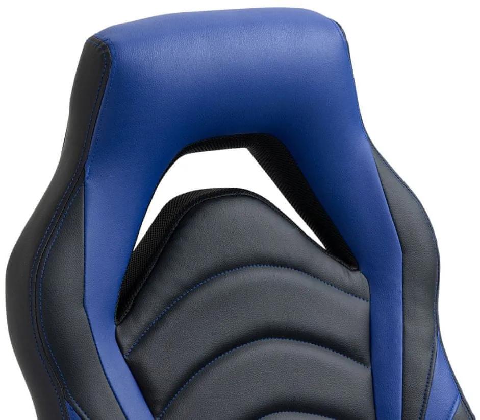 Bhm germany Kancelářská židle Foxton, syntetická kůže, modrá