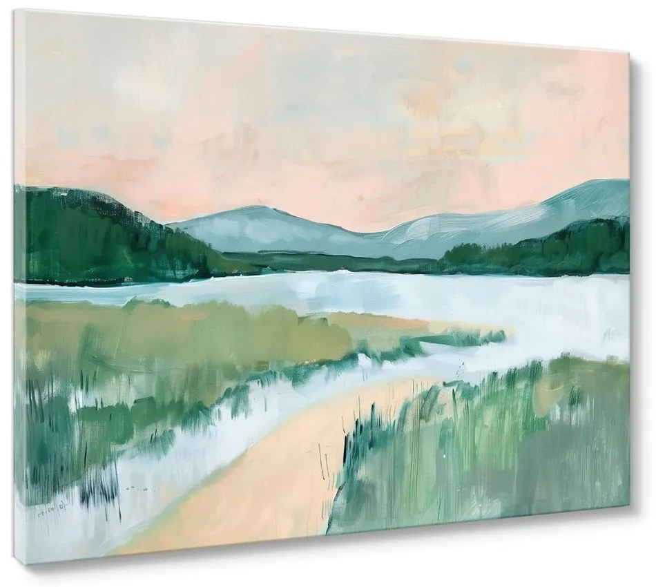 Obraz 70x100 cm Gouache Lake – Styler