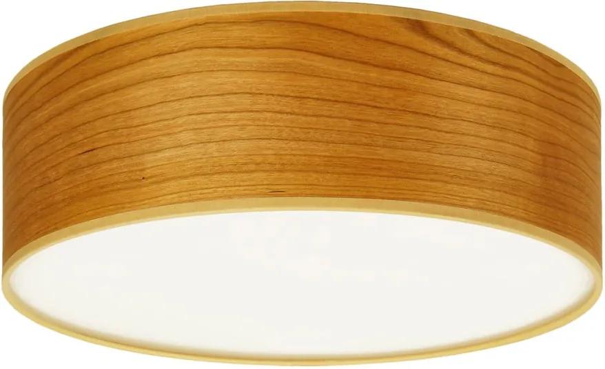 Stropní svítidlo z přírodní dýhy v barvě třešňového dřeva Sotto Luce TSURI  M, ⌀ 30 cm | BIANO