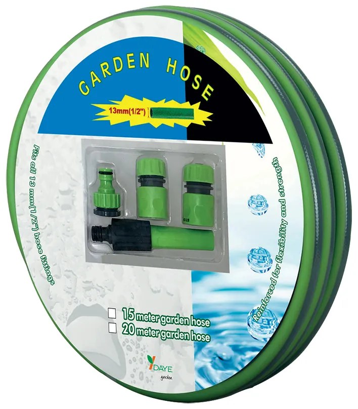 Novaservis, 1/2" Zahradní sada, hadice 15m plast, DY5115S