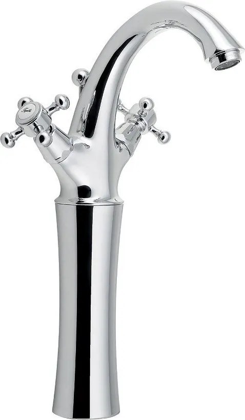 Reitano Rubinetteria Reitano Rubinetteria, ANTEA stojánková umyvadlová baterie vysoká s výpustí, výška 300mm, chrom, 3271L