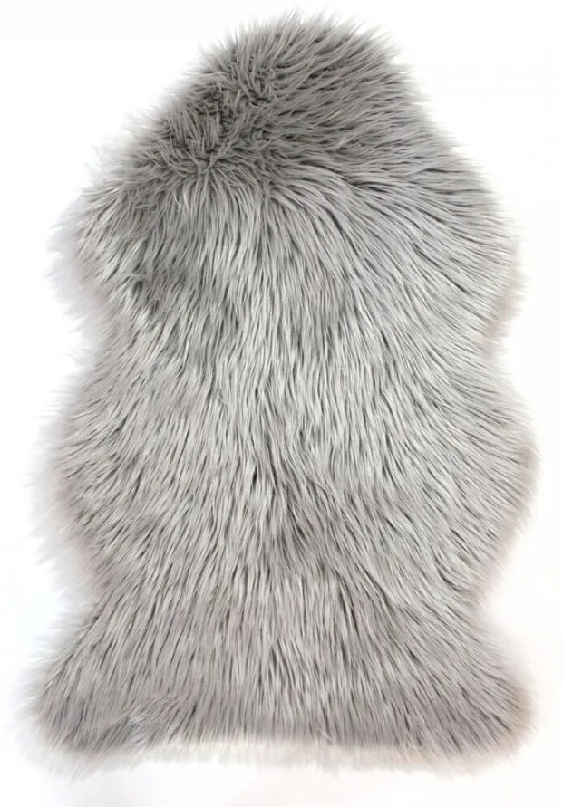 Hans Home | Kusový koberec Faux Fur Sheepskin Grey - 80x150