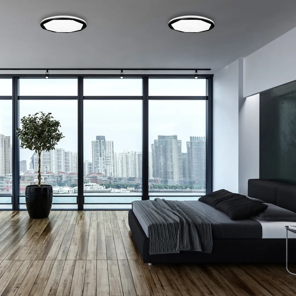 Stropní LED svítidlo Optima, 1x LED 52w, 3000-6000k, b, s ovladačem