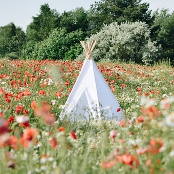 Vigvam design Venkovní Teepee Summer Vibes, Pure - PĚTIÚHELNÍKOVÉ BEZ DOPLŇKŮ