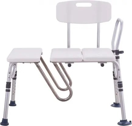 Překládací lavice do vany Sprchové sedátko pro seniory výškově nastavitelné 181,4 kg